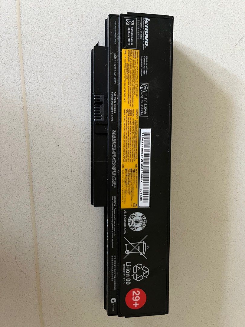 Lenovo ThinkPad Battery Original Computers Tech Parts Accessories Computer Parts On