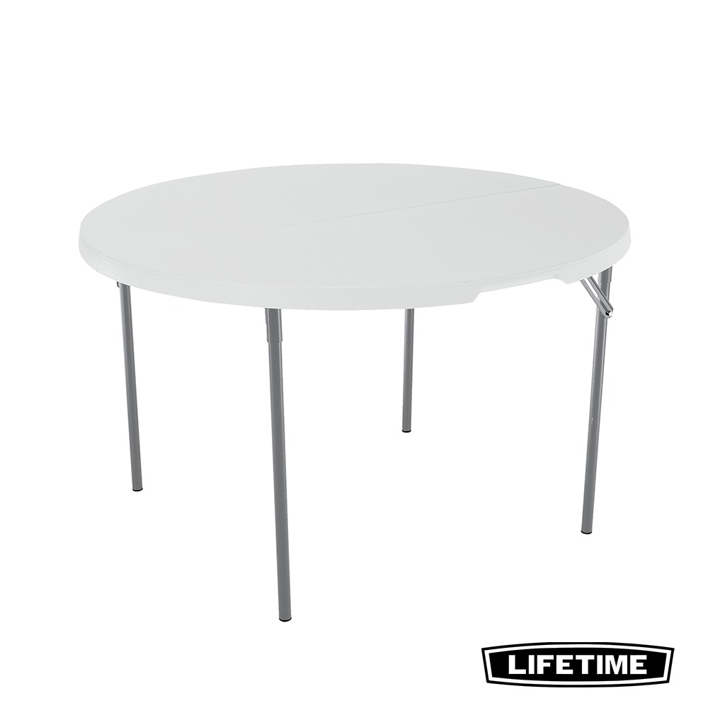 Lifetime Round Fold in Half Table 48 Diameter - White, Furniture & Home ...
