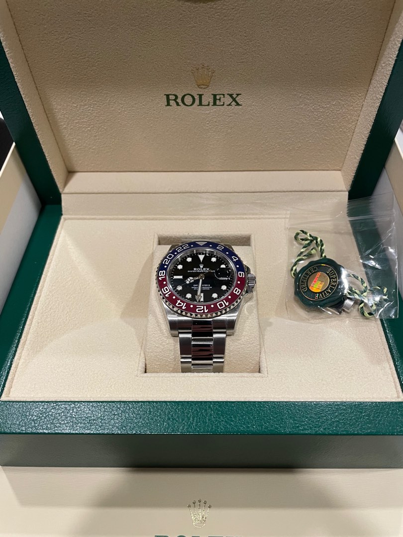 LNIB Rolex GMT Master II 126710BLRO Pepsi Oyster, Luxury, Watches on ...