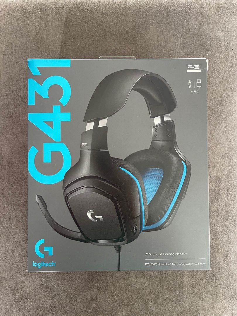 Logitech G431 Headphones with Mic on Carousell