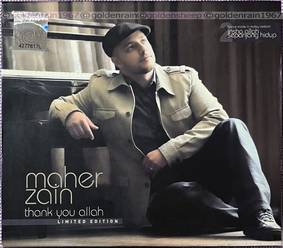 MAHER ZAIN - Thank You ALLAH 2011 AWAKENING RECORDS LIMITED EDITION ...