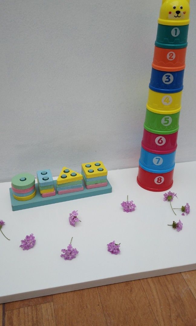 Mainan montessori Activity anak basic shape segitiga kotak persegi dan ...