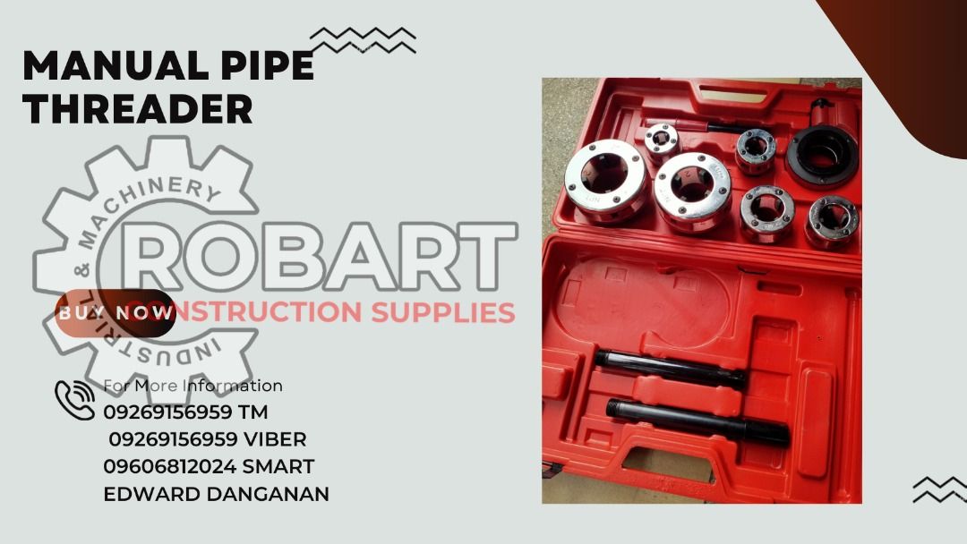 MANUAL PIPE THREADER, Commercial & Industrial, Construction Tools ...