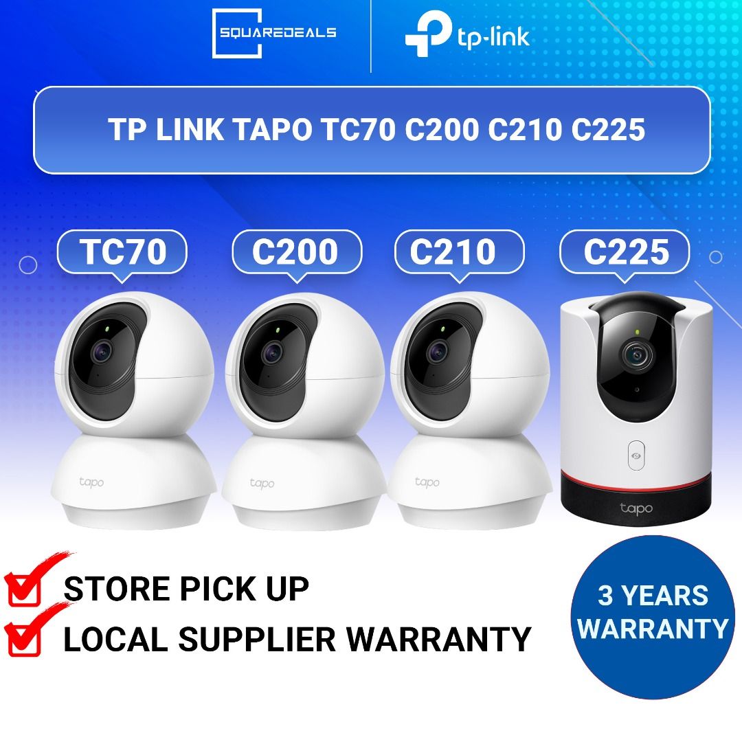 MAY PROMO | TP Link Tapo TC70 & Tapo C200 & Tapo C210 CCTV IP Camera ...