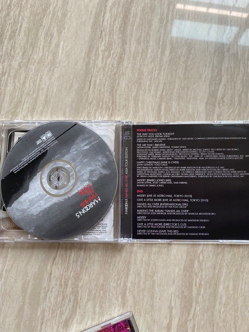 [ALL IN] MAROON 5 ORIGINAL CD, Musik & Media, CD, DVD & Lainnya di Carousell