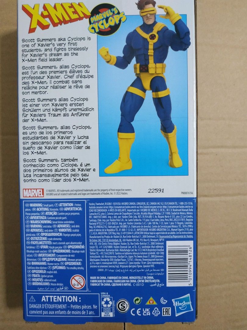 Hasbro Marvel Legends X Men Cyclops VHS Retro Casette, Hobbies & Toys ...