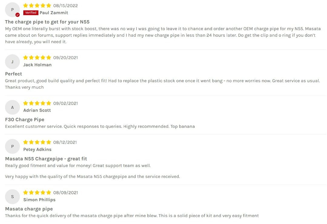 MASATA BMW 2/3/4 X3 X4 series N55 F20 F22 F30 F32 F36 F25 X3 F26 X4 ...