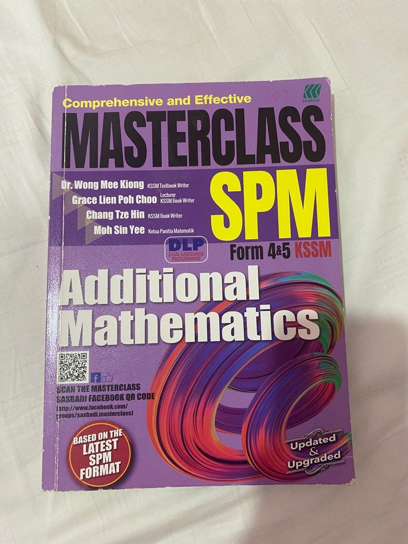MASTERCLASS AddMaths SPM, Hobbies & Toys, Books & Magazines, Textbooks ...