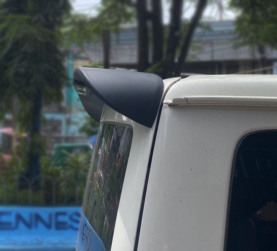 Matte Black Spoiler for Toyota Hiace Commuter 2006 to 2023 Old Face ...