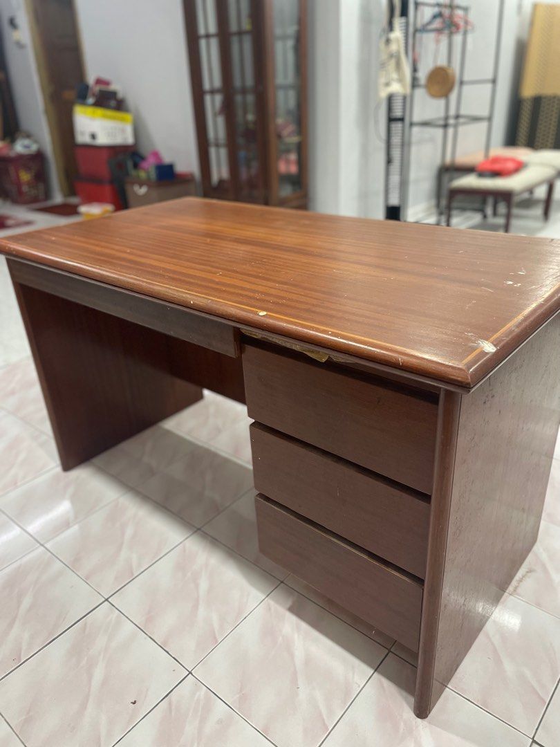 Meja Study / Guru, Furniture & Home Living, Furniture, Tables & Sets on ...