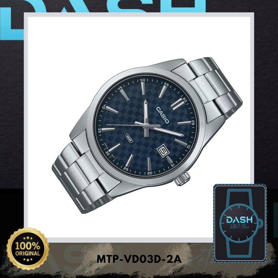 Men's Casio MTP-VD03D-2A / MTPVD03D-2A - MTP-VD03D-2AUDF, Men's Fashion, Watches & Accessories ...