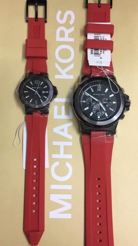MK COUPLE DYLAN RUBBER STRAP IN RED AUTHENTIC WATCH on Carousell MK COUPLE DYLAN RUBBER STRAP IN RED AUTHENTIC WATCH on Carousell