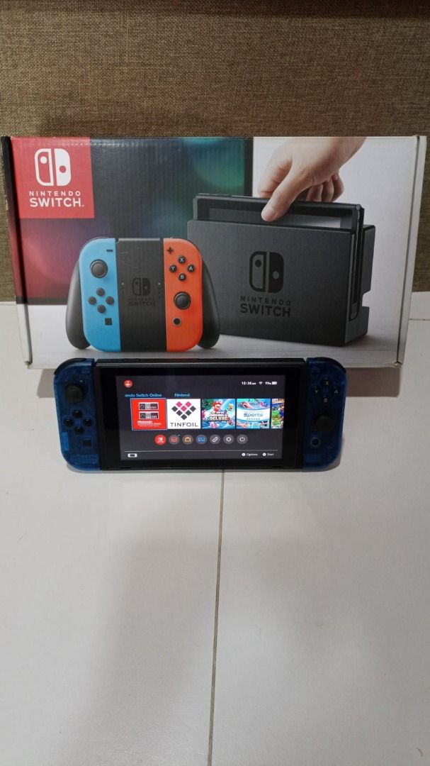 Modded Nintendo Switch full set with box. 64GB, 128GB, 256GB storage ...