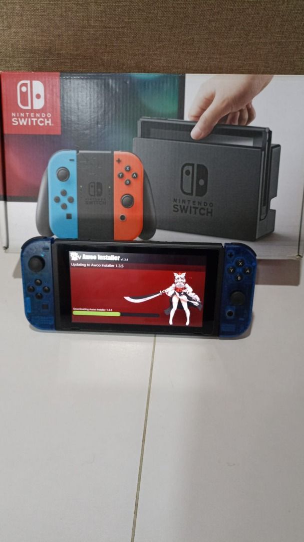 Modded Nintendo Switch full set with box. 64GB, 128GB, 256GB storage ...