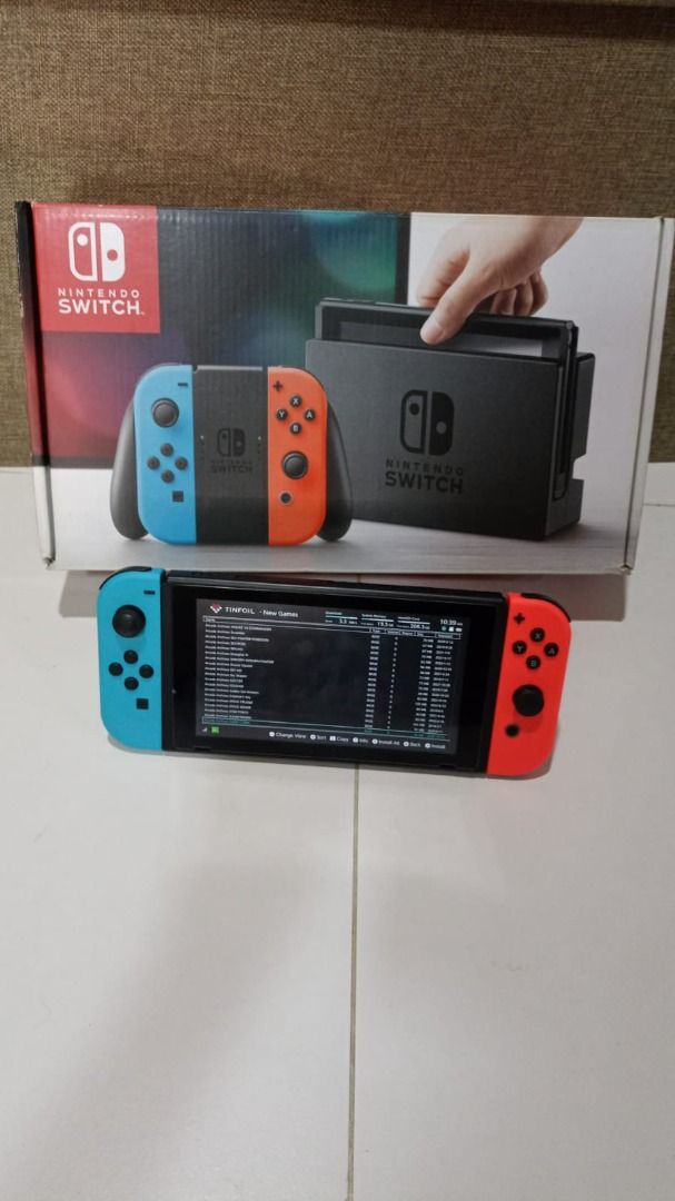 Modded Nintendo Switch full set with box. 64GB, 128GB, 256GB storage ...