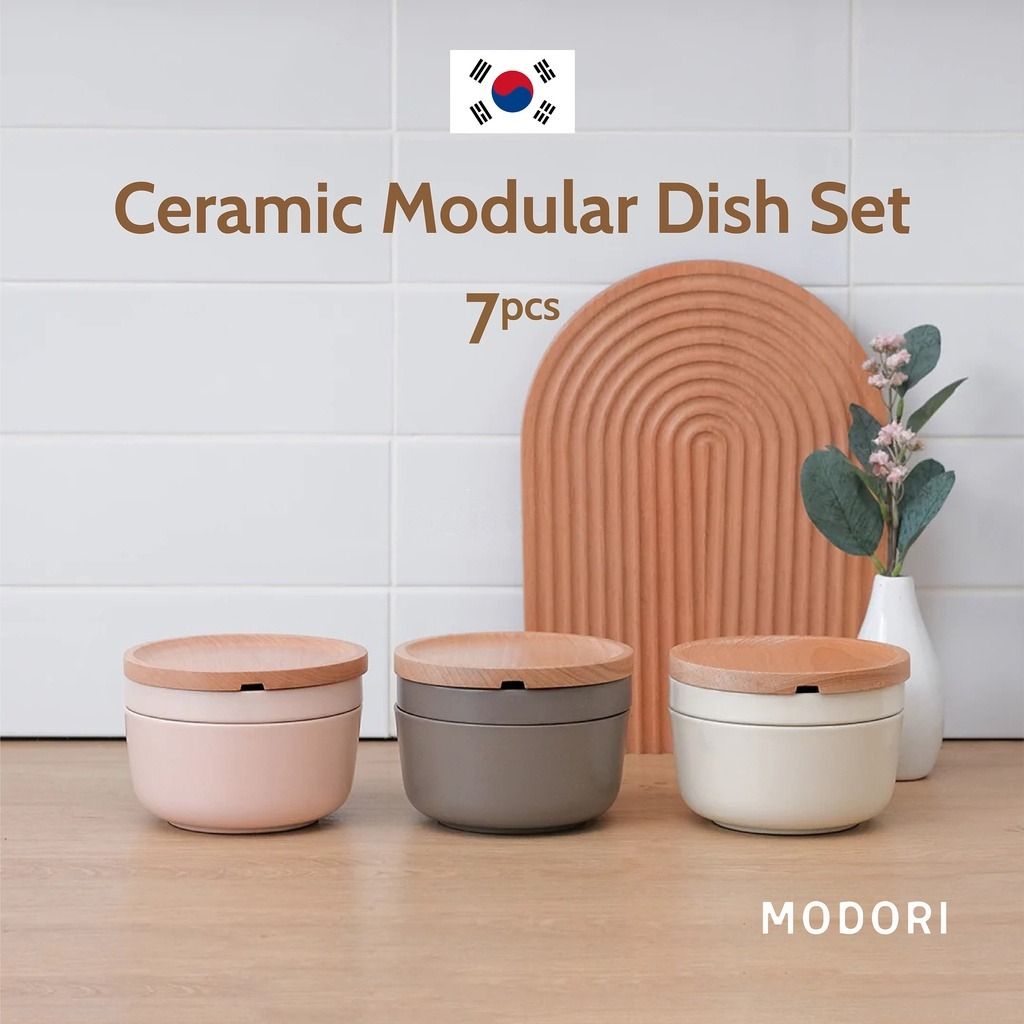 Modori Ceramic Modular Dish Set, Furniture & Home Living, Kitchenware ...