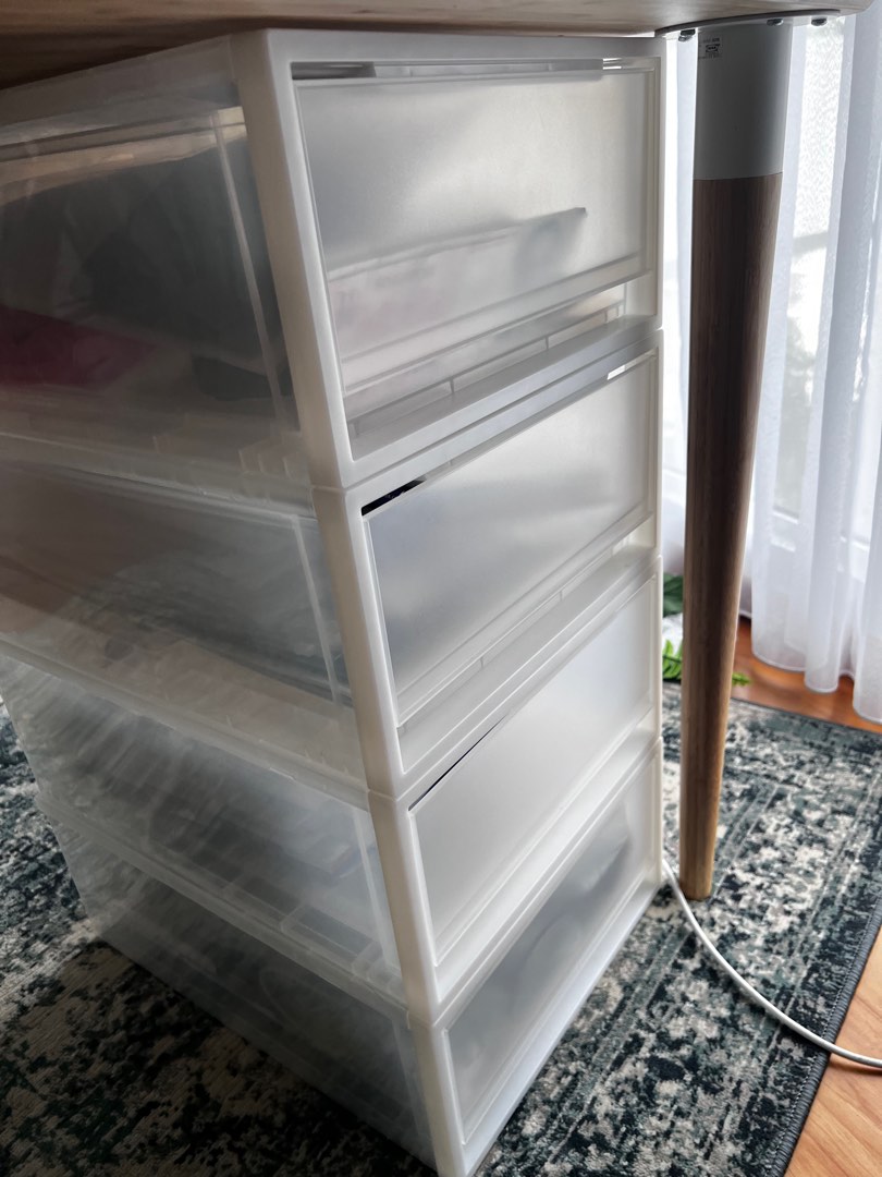 Muji PP Storage with drawers (4), Furniture & Home Living, Furniture ...
