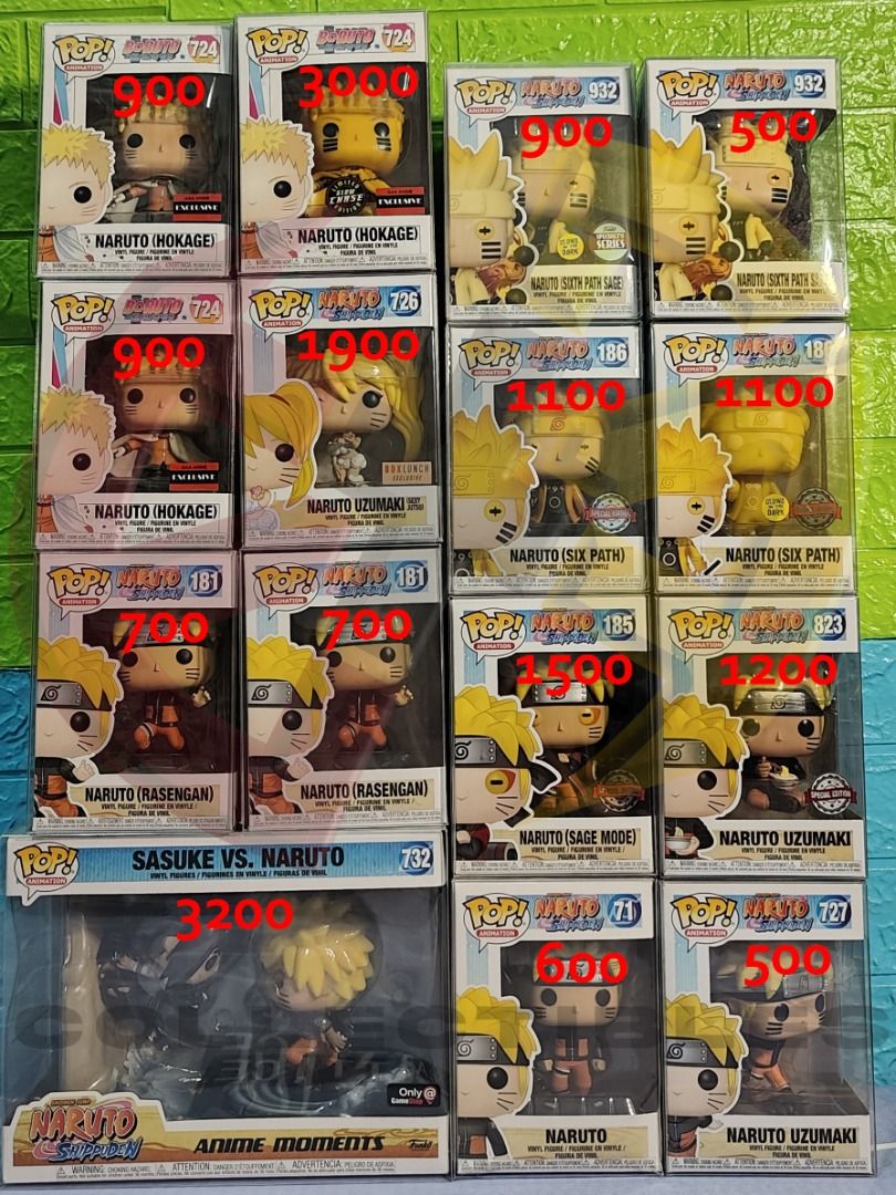 Naruto Funko Pops, Hobbies & Toys, Toys & Games on Carousell