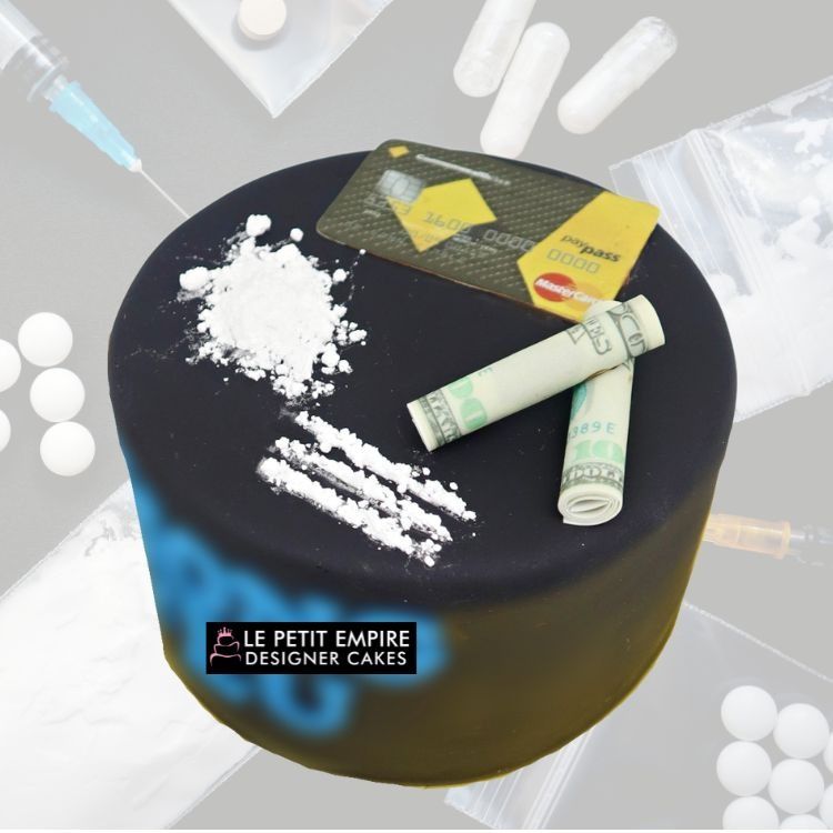 Naughty Prank High Drug Birthday Cake 生日蛋糕狮城新加坡 Fondant 翻糖 ビール 誕生日 ケーキ ...