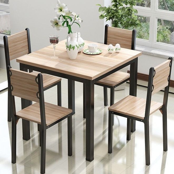 New dining table modern minimalist dining table set small apartment ...