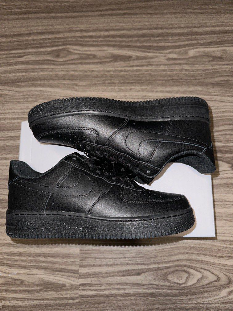 Nike Air Force 1 Triple Black, Men's Fashion, Footwear, Sneakers on ...
