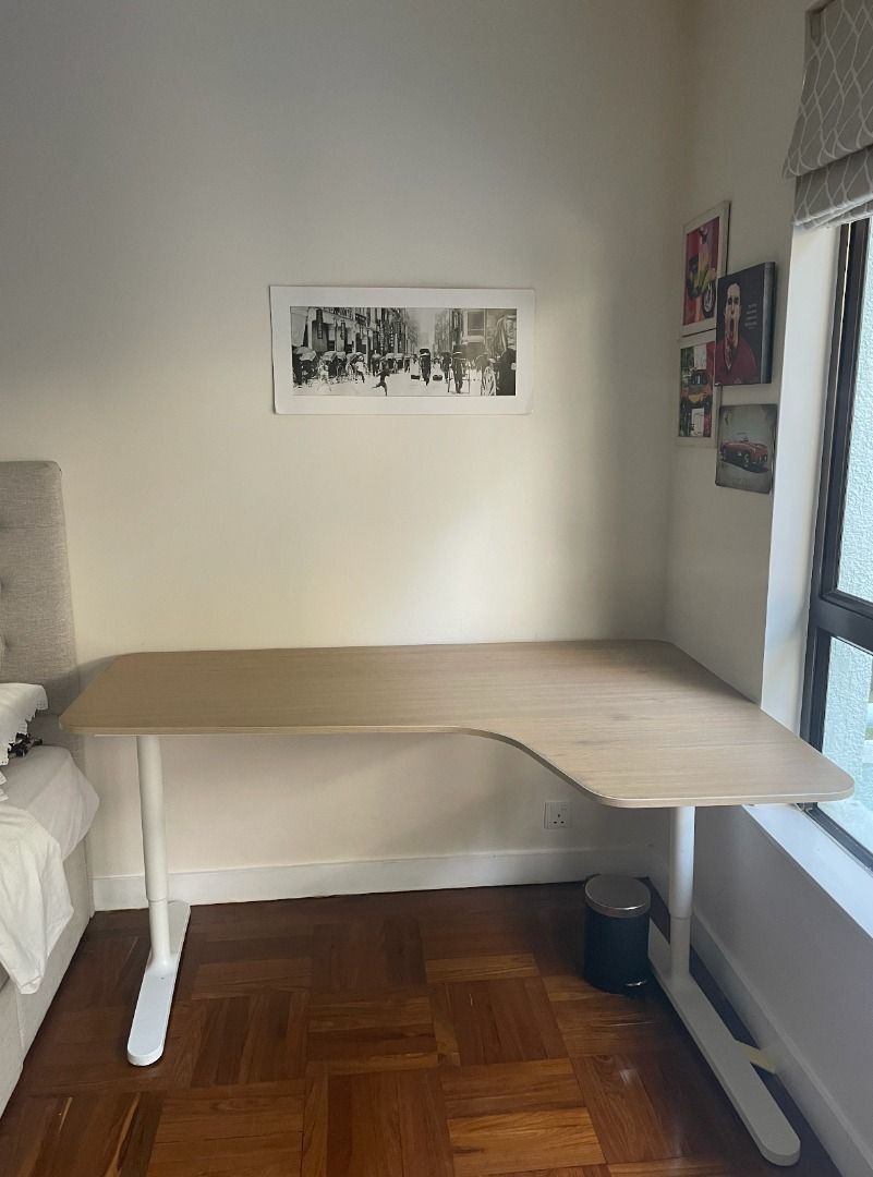 BEKANT Corner Desk-left, White/black, 63x431/4 IKEA, 41% OFF