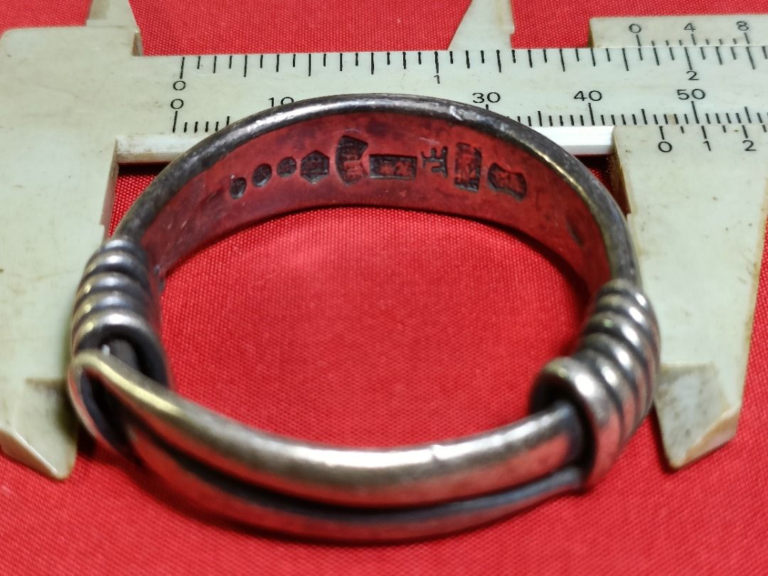 Old Peranakan Straits Chinese Silver Bangle, Hobbies & Toys ...