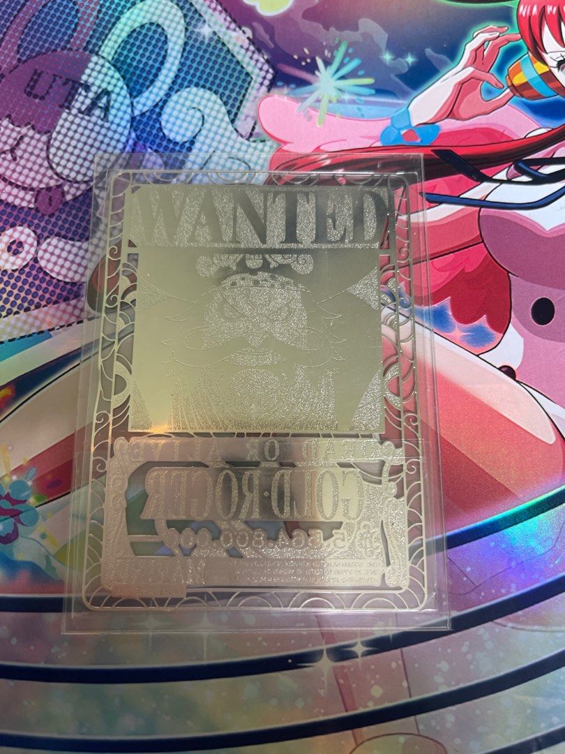 One Piece Gold D Roger Metal Wanted Poster Card, Hobbies & Toys, Toys ...