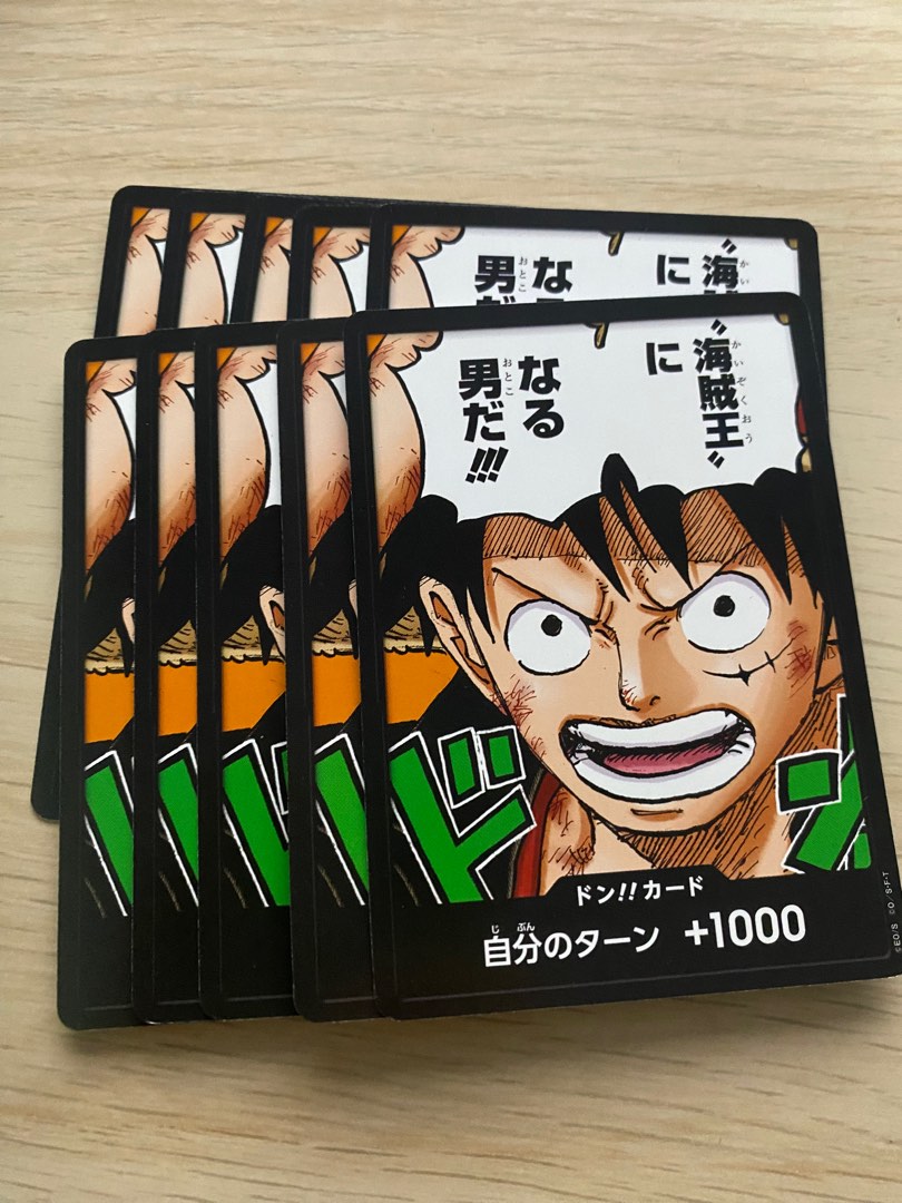 One Piece TCG OPTCG - Luffy Don Promo Set, Hobbies & Toys, Toys & Games ...
