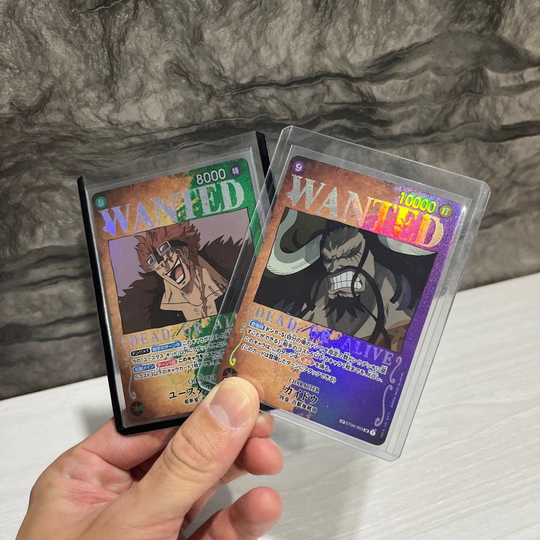 One Piece TCG Wanted SR AA Cards (Kid & Kaido), Hobbies & Toys, Toys ...