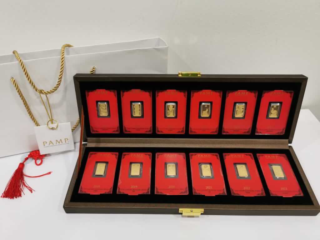 PAMP LUNAR 12pcs full set 999.9 Gold Bar (60g), Men's Fashion, Watches ...