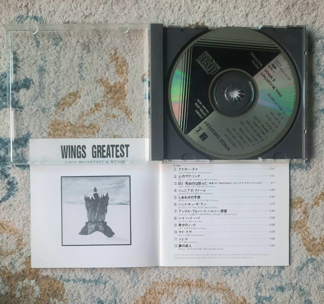 Paul McCartney & Wings - Wings Greatest (Black Triangle Disc Face CD ...