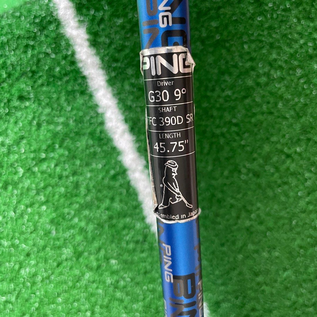 Ping G30 9deg driver with stiff regular shaft, Sports Equipment, Sports & Games, Golf on Carousell