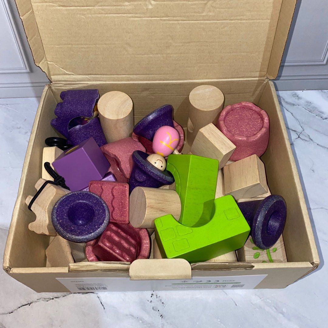 Plan Toys Fairy Tale Blocks, Toys & Collectibles, Mainan di Carousell