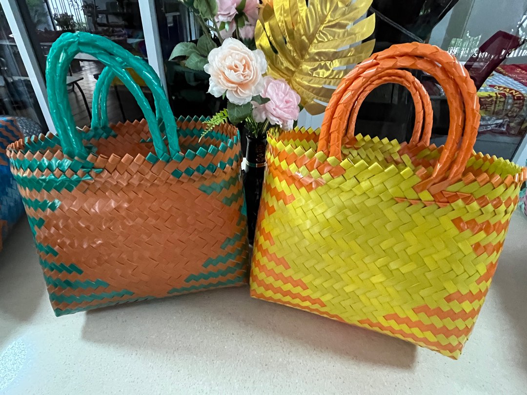 Plastic straws bag, Women's Fashion, Bags & Wallets, Tote Bags on Carousell