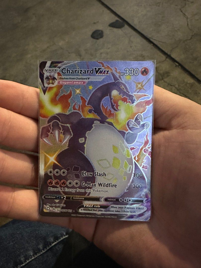 Pokémon TCG Shiny Charizard Vmax, Hobbies & Toys, Toys & Games on Carousell