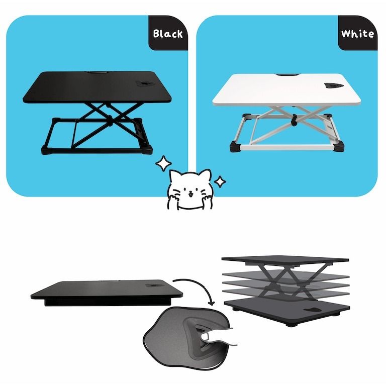 PREMIUM Foldable Table Riser PRO Laptop Desk Bed Study Table, Furniture ...