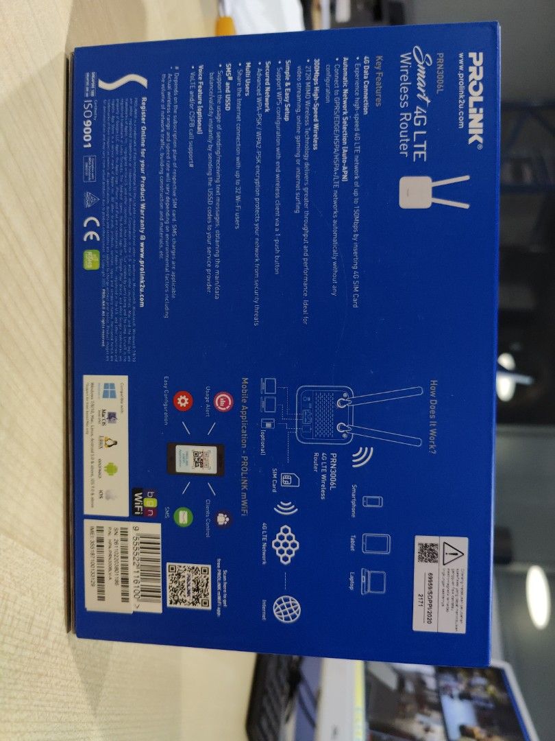 Prolink 4G LTE Router, Computers & Tech, Parts & Accessories ...
