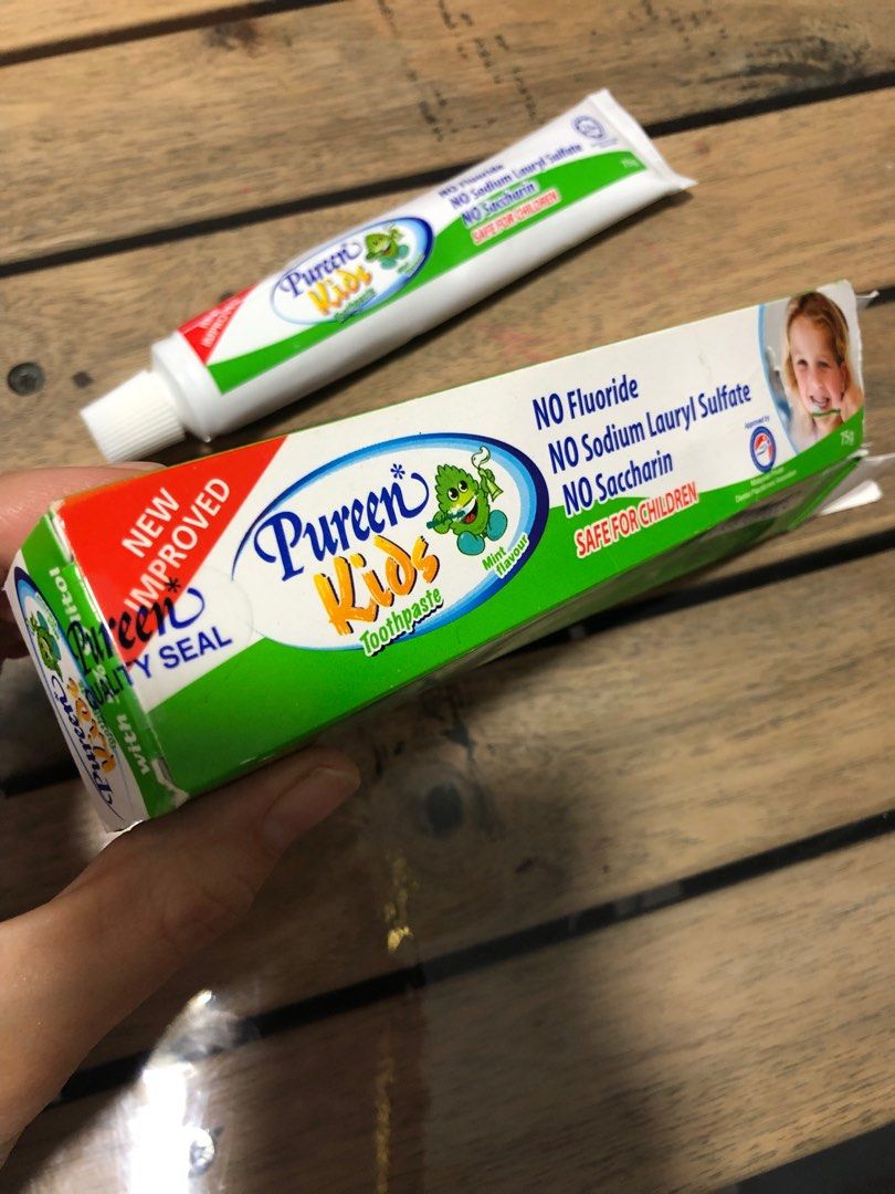 Pureen Toothpaste, no fluoride, Babies & Kids, Bathing & Changing, Baby ...