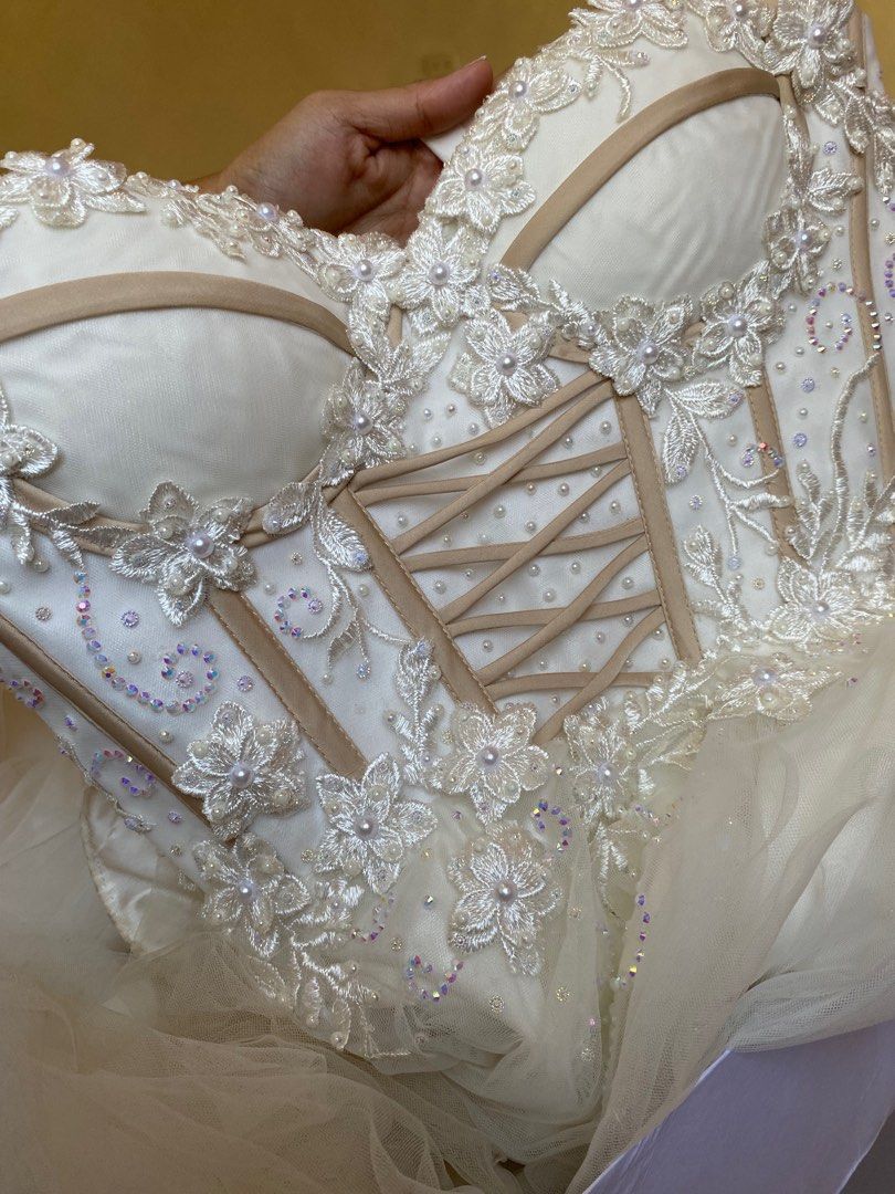 Rapunzel Princess Wedding Gown Corset type on Carousell