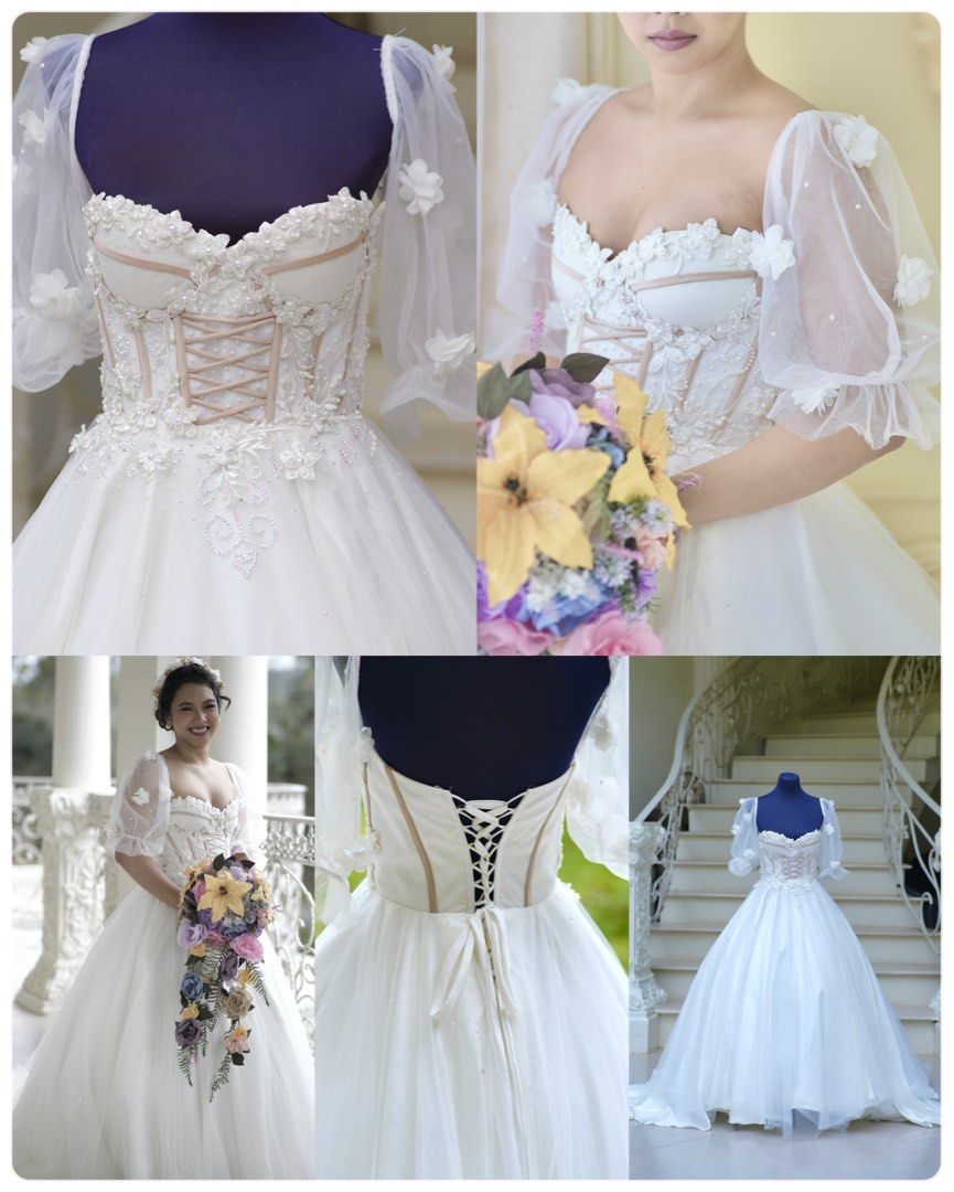 Rapunzel Princess Wedding Gown Corset type on Carousell