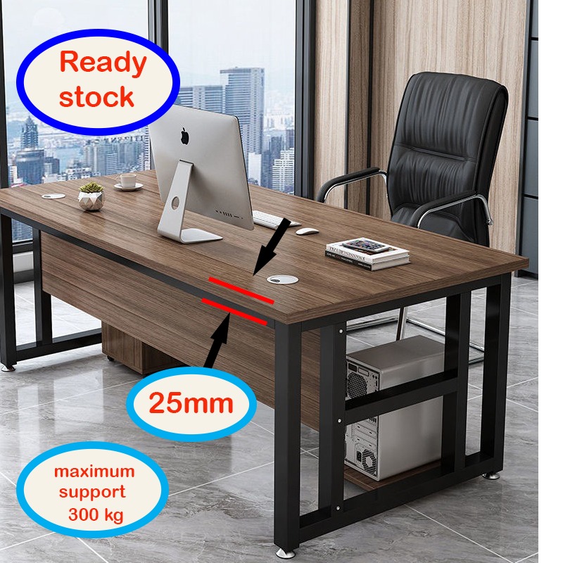 （ready stock)office table cabinet study table premium quality, Furniture & Home Living ...