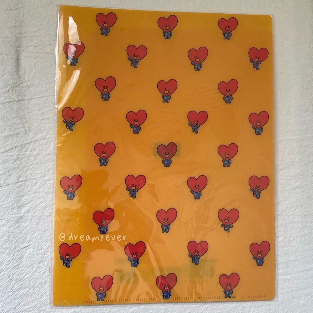 [Set] BTS x BT21 Tata Cooky Line Friends A4 File, Hobbies & Toys ...