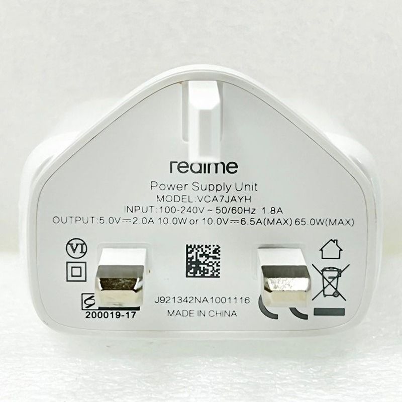 Realme SuperDart 65W Charger support OPPO SuperVOOC 65W (Bulk) Power ...