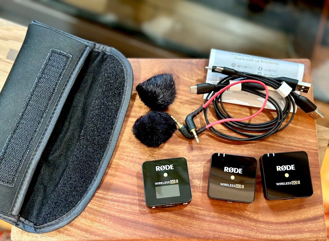 Rode Wireless Go II with 2 Lavalier Sets, Audio, Microphones on Carousell