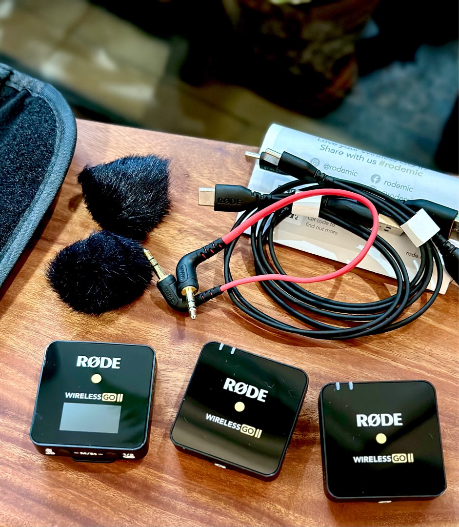 Rode Wireless Go II with 2 Lavalier Sets, Audio, Microphones on Carousell
