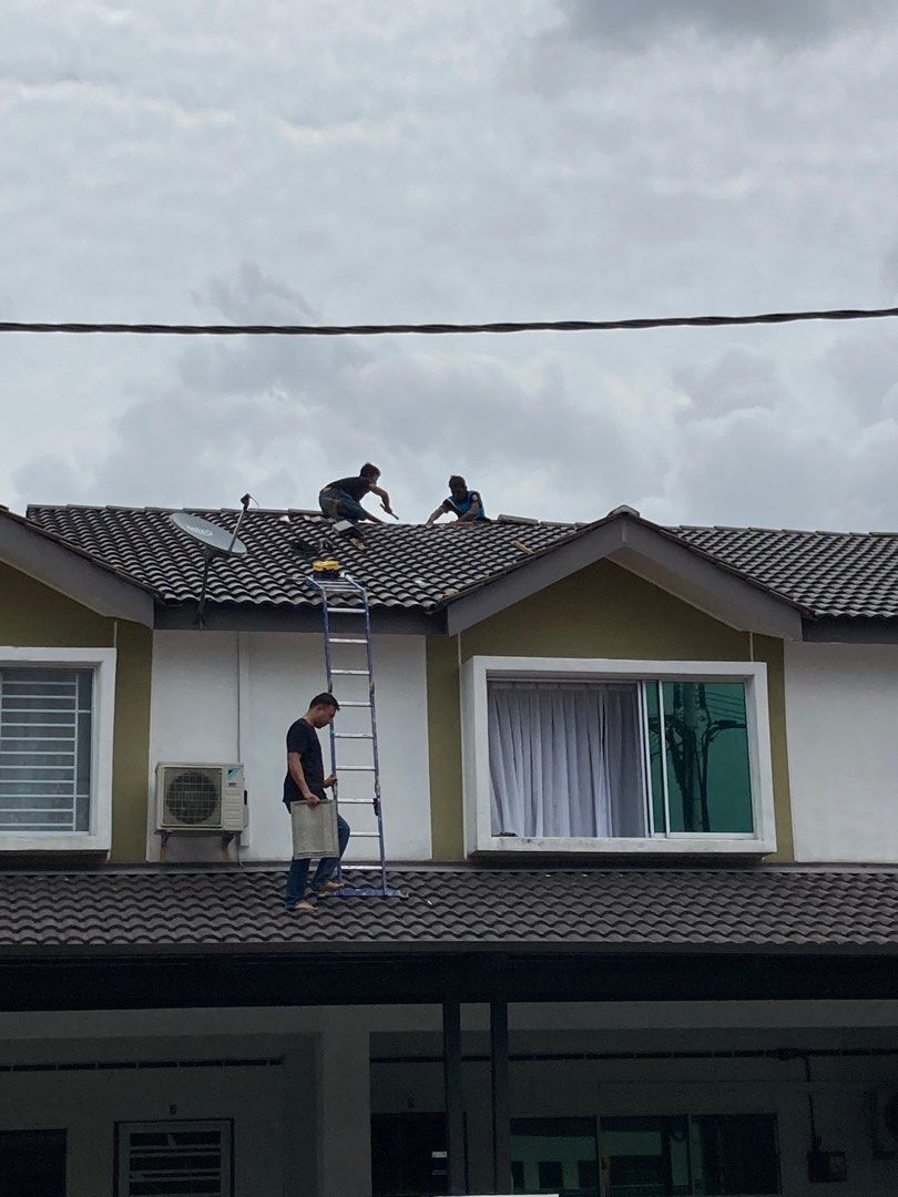 Roof repair leak Johor bahru area, Furniture & Home Living, Home ...
