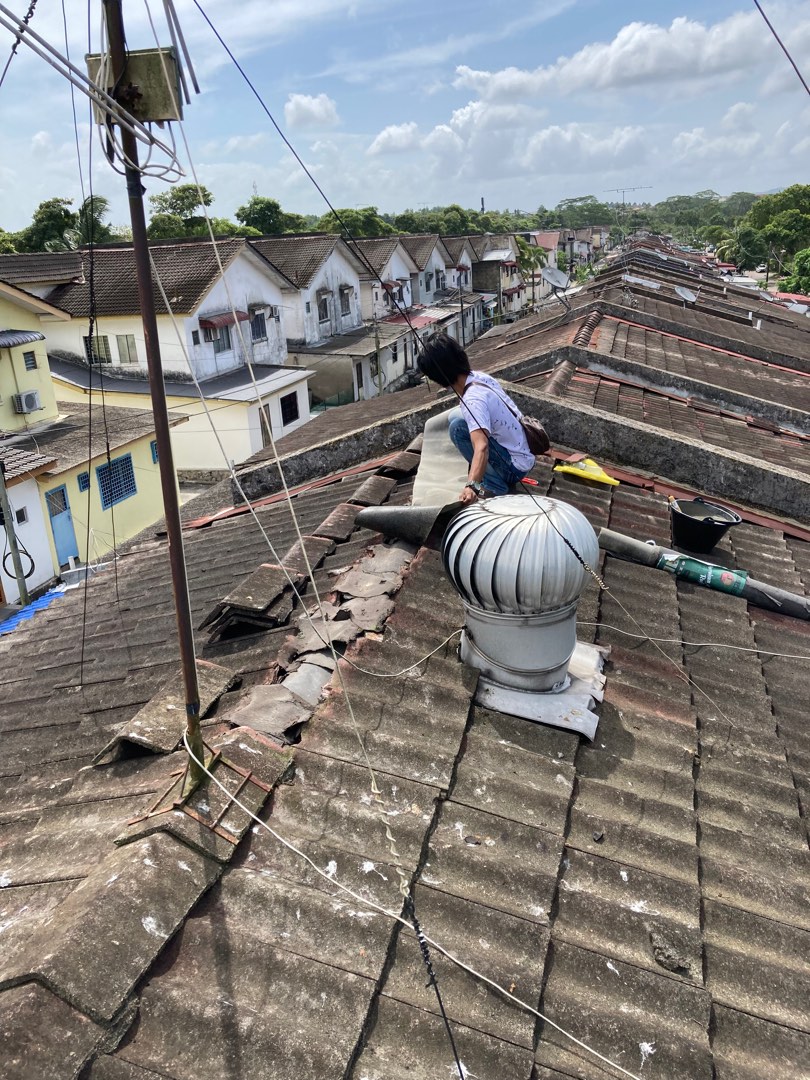 Roof repair leak Johor bahru area, Furniture & Home Living, Home ...