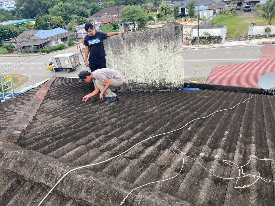 Roof repair leak Johor bahru area, Furniture & Home Living, Home ...