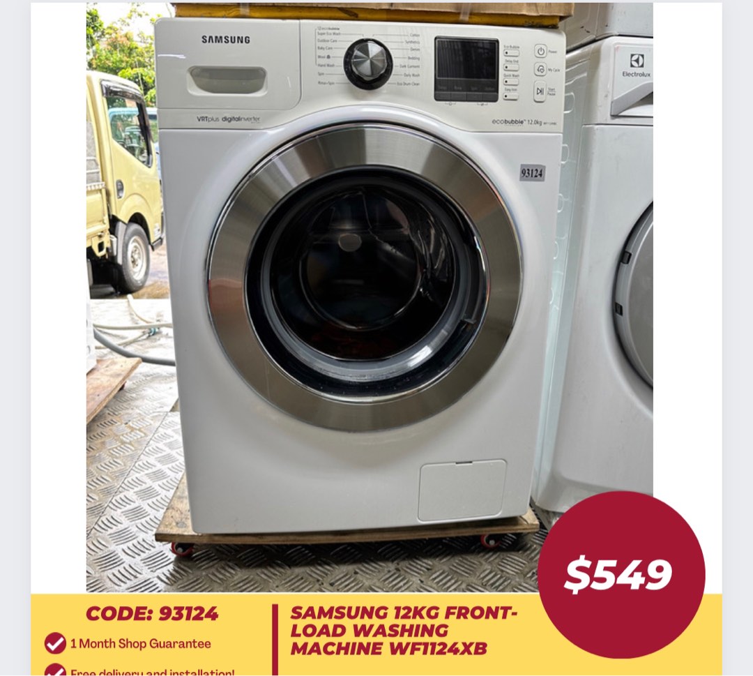 Samsung 12KG Front-Load Washing Machine WF1124XB (93124) NEW ...